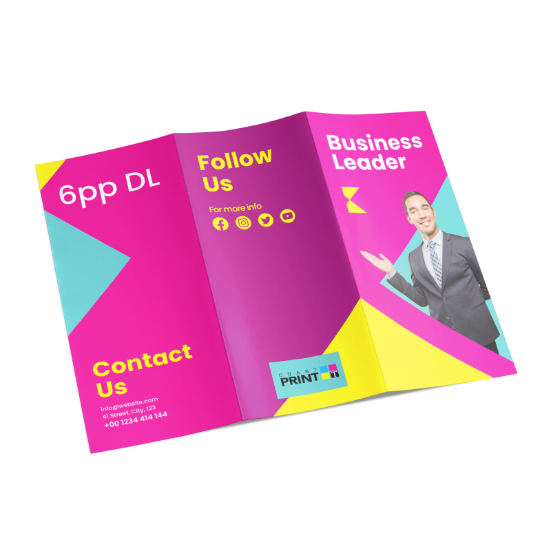 Folded Brochures – 6pp DL ( A4 to DL) 4pp A5 ( A4 to A5) – Coast Print